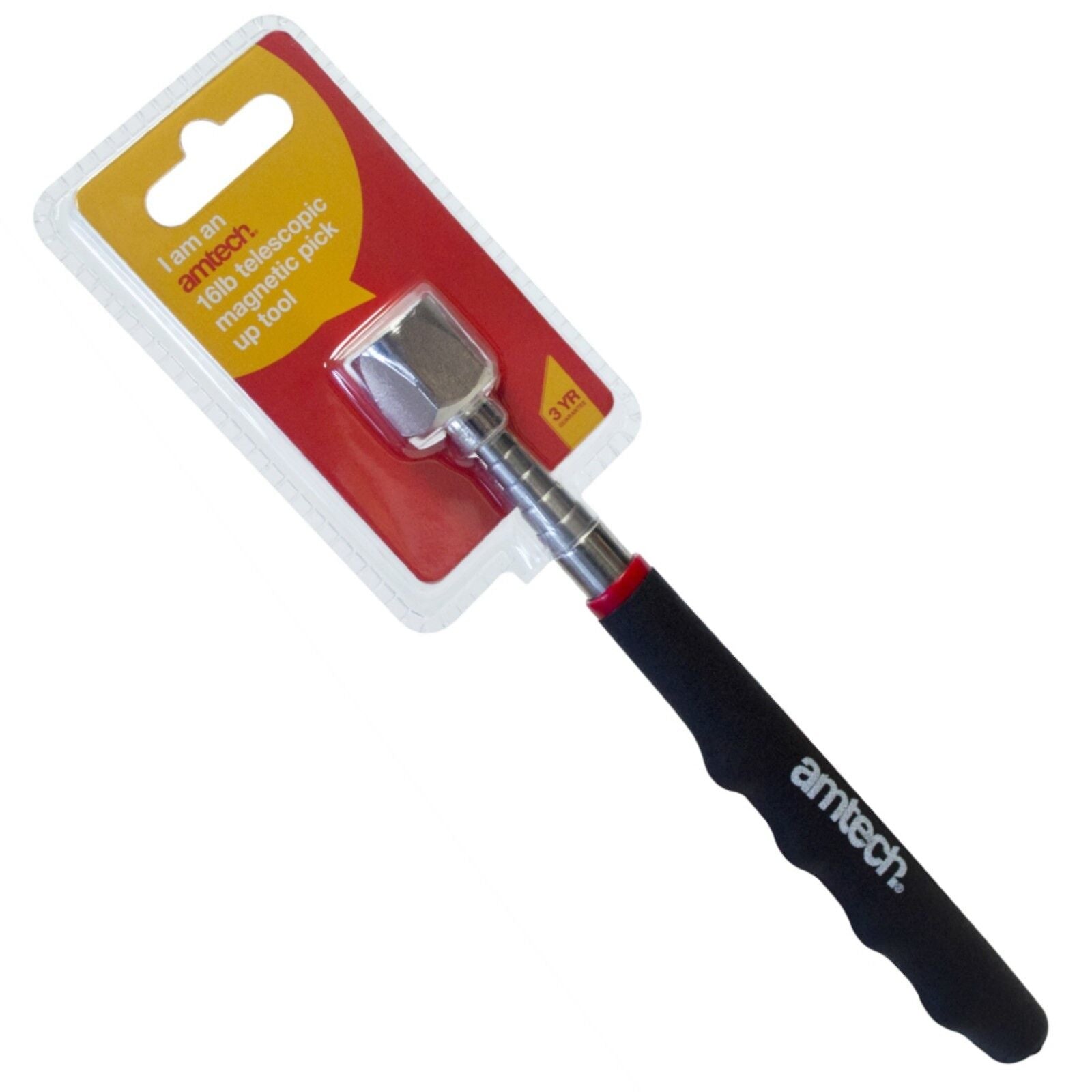 Amtech Telescopic Magnetic Pick Up Tool Magnet 16 Lb Lift 760mm Long R ...