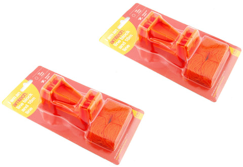 Amtech 36m Builders Brick String Line 4 L Shaped Corner Blocks Brick L ...