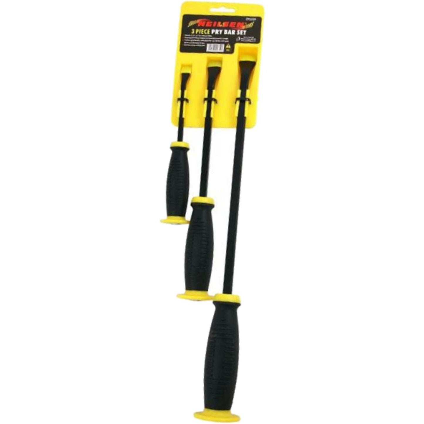 Neilsen 3pc Pry Crow Lever Bar Set Wrecking Puller Tool 200 300 430mm ...
