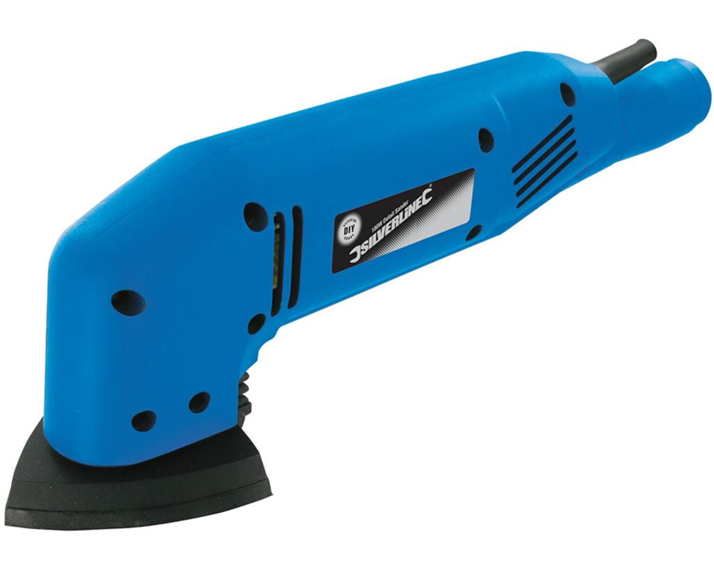 Silverline Electric Detail Mouse Palm Hand Sander With 11 Sanding Shee ...