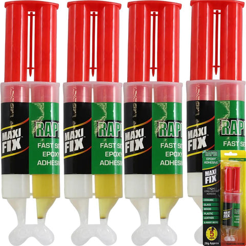 Maxi Fix Rapid Epoxy Resin Adhesive Fast Setting Quick Glue Repair Bon ...
